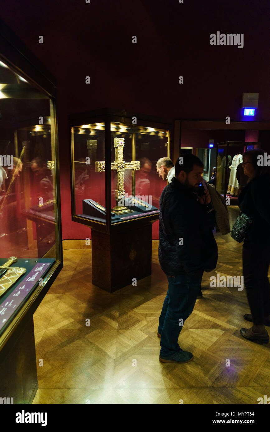 Vienna, Austria - October 22, 2017: The Holy Lance, Particle of the ...