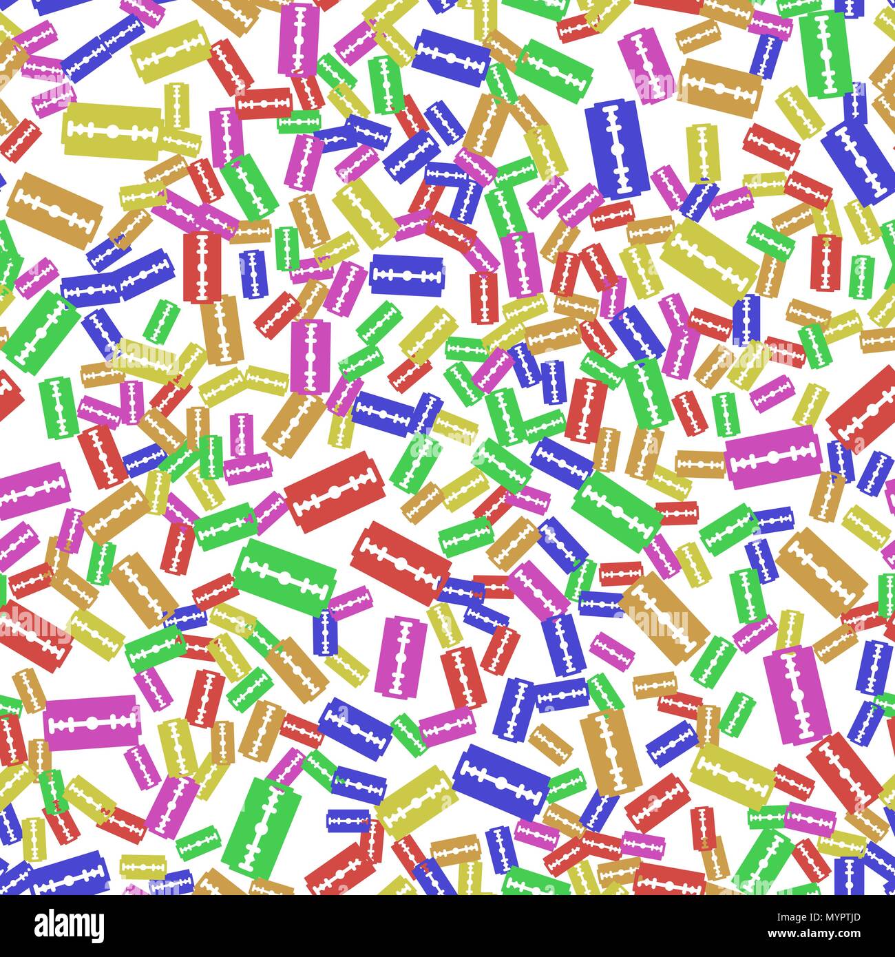 Traditional Double Edge Razor Blade Seamless Pattern. Tool for Haircut ...