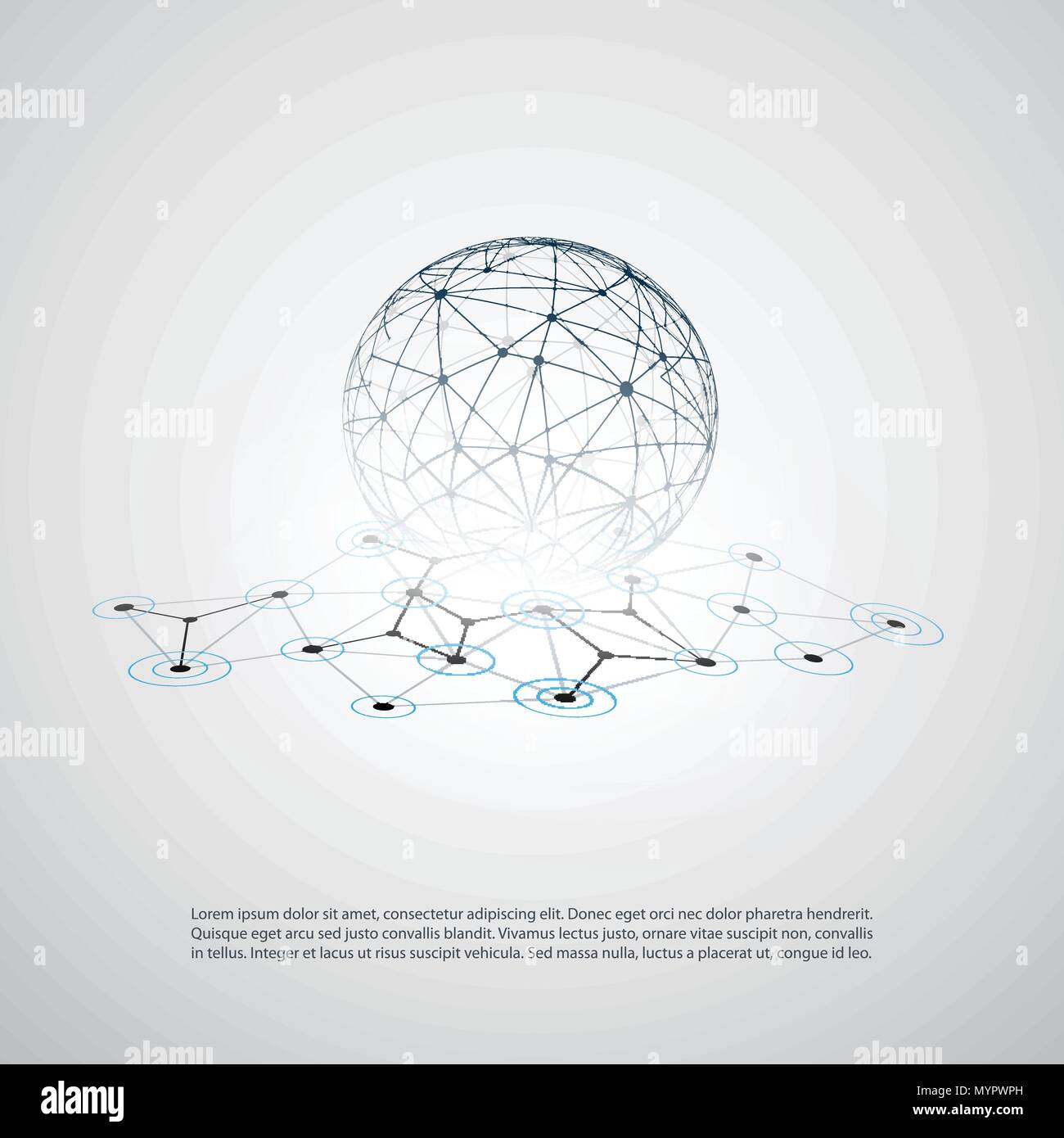 Black and White Modern Minimal Style Cloud Computing, Network Structure ...