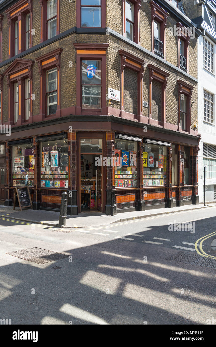 Sounds of the Universe record shop in Broadwick Street, Soho, London ...