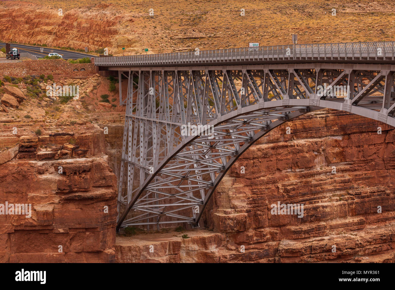 Navajo Bridge, Arizona, USA- 06 September 2017: Historic Navajo Bridge ...