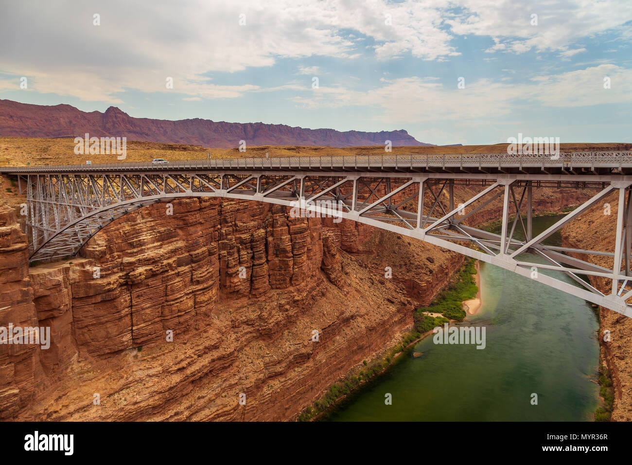 Navajo Bridge, Arizona, USA- 06 September 2017: Historic Navajo Bridge ...