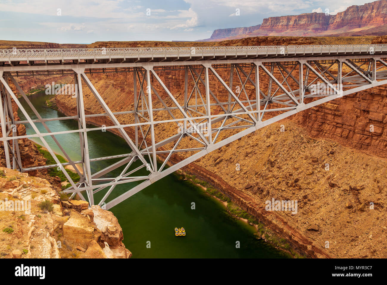 Navajo Bridge, Arizona, USA- 06 September 2017: Historic Navajo Bridge ...