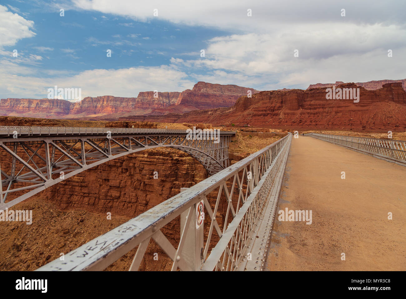Navajo Bridge, Arizona, USA- 06 September 2017: Historic Navajo Bridge ...