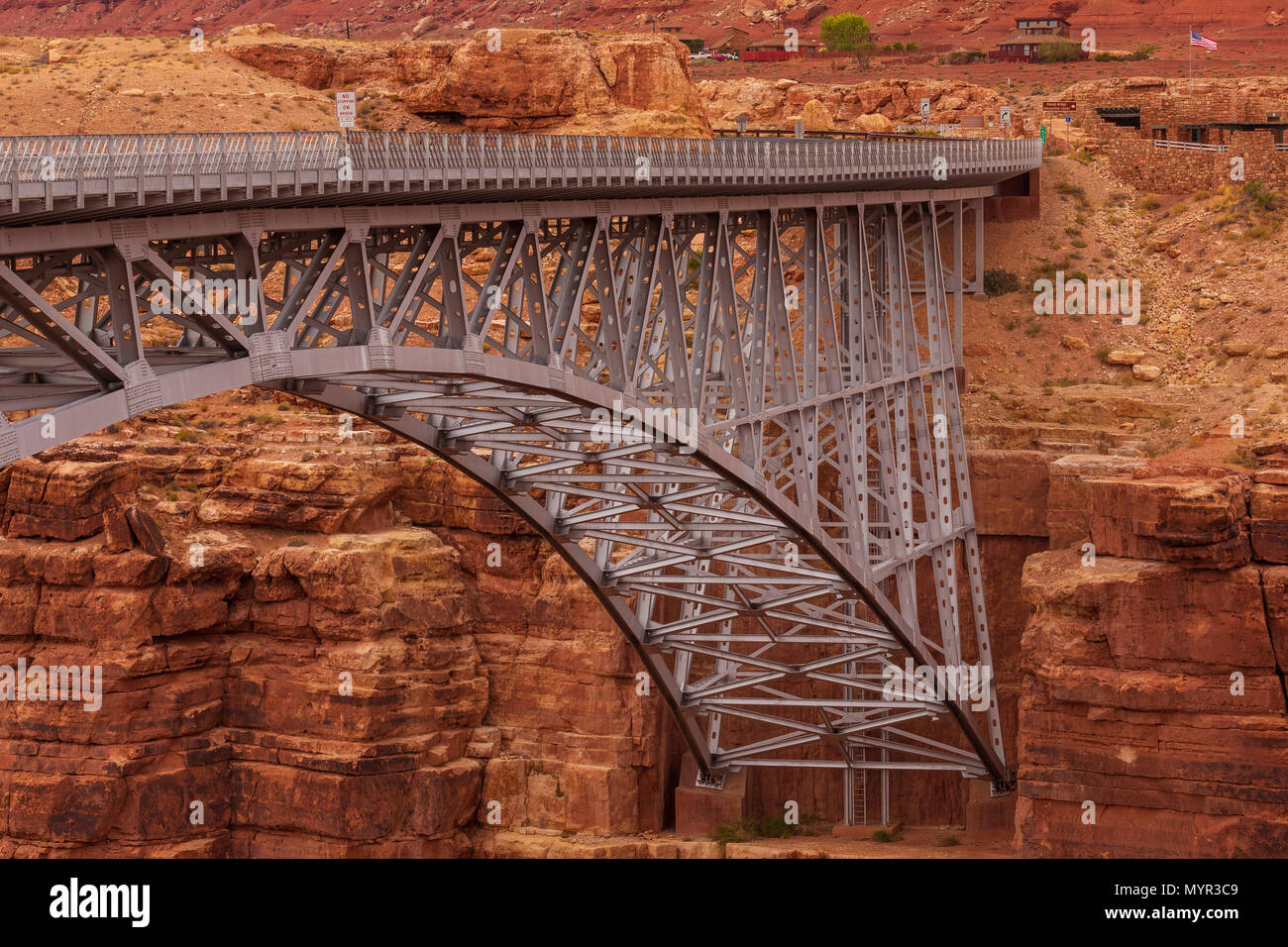 Navajo Bridge, Arizona, USA- 06 September 2017: Historic Navajo Bridge ...