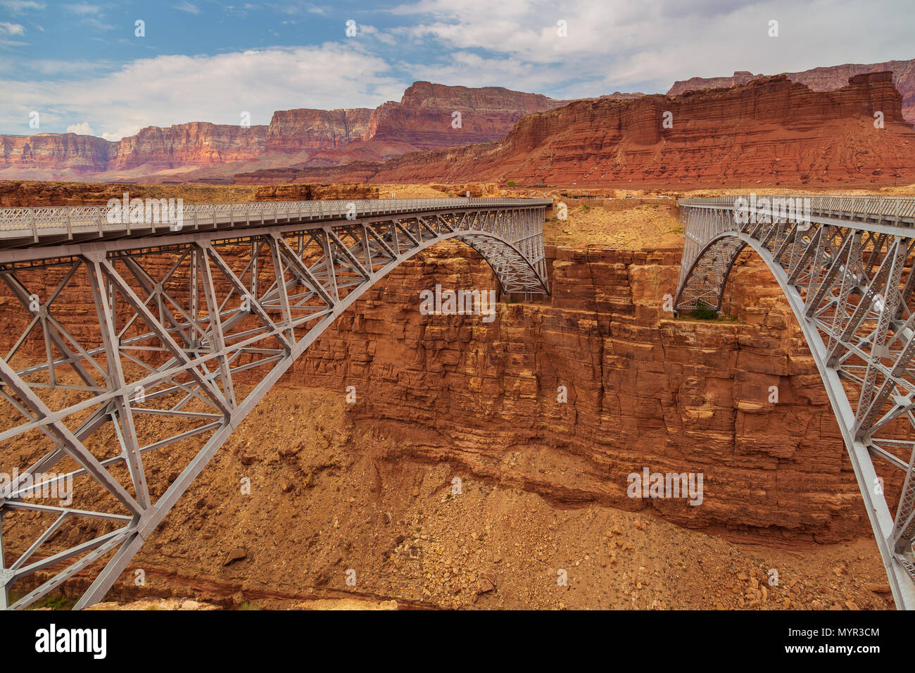 Navajo Bridge, Arizona, USA- 06 September 2017: Historic Navajo Bridge ...