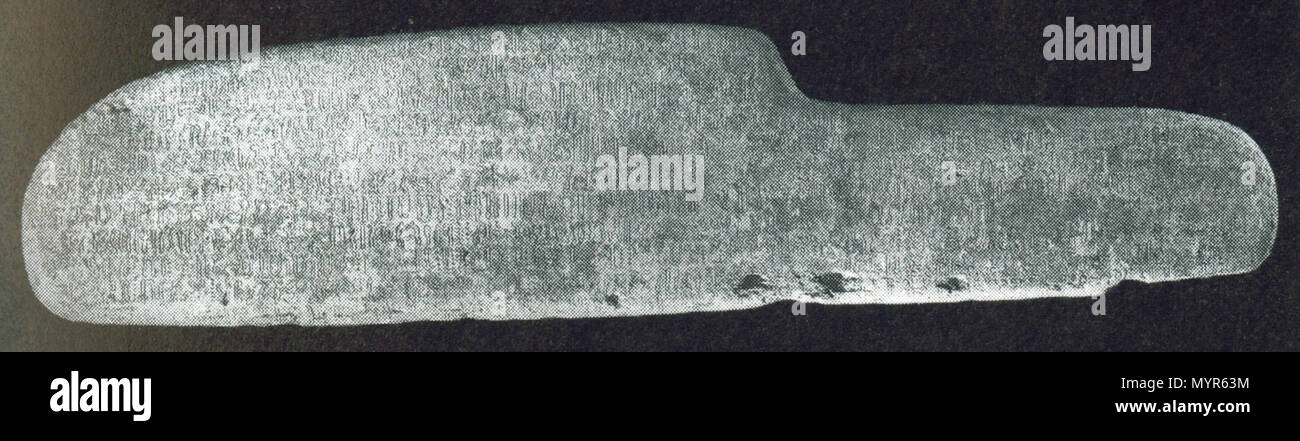 . One of 26 rongorongo tablets that may be authentic. prehistoric ...