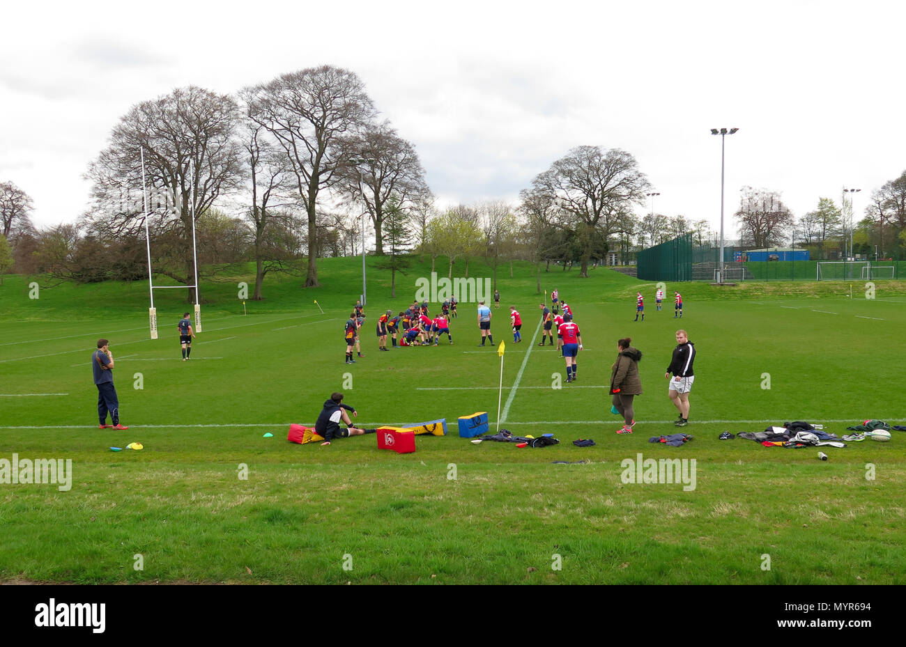 Rugby in park hi-res stock photography and images - Alamy