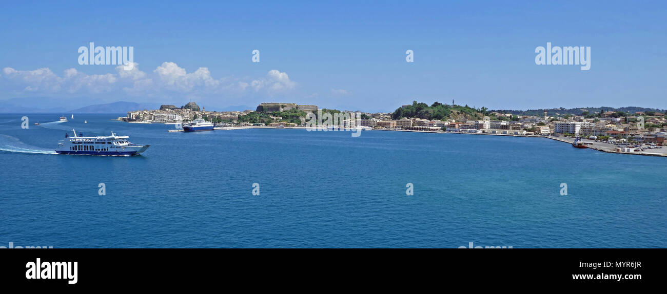 Corfu Island, Greece - From Sea Stock Photo - Alamy