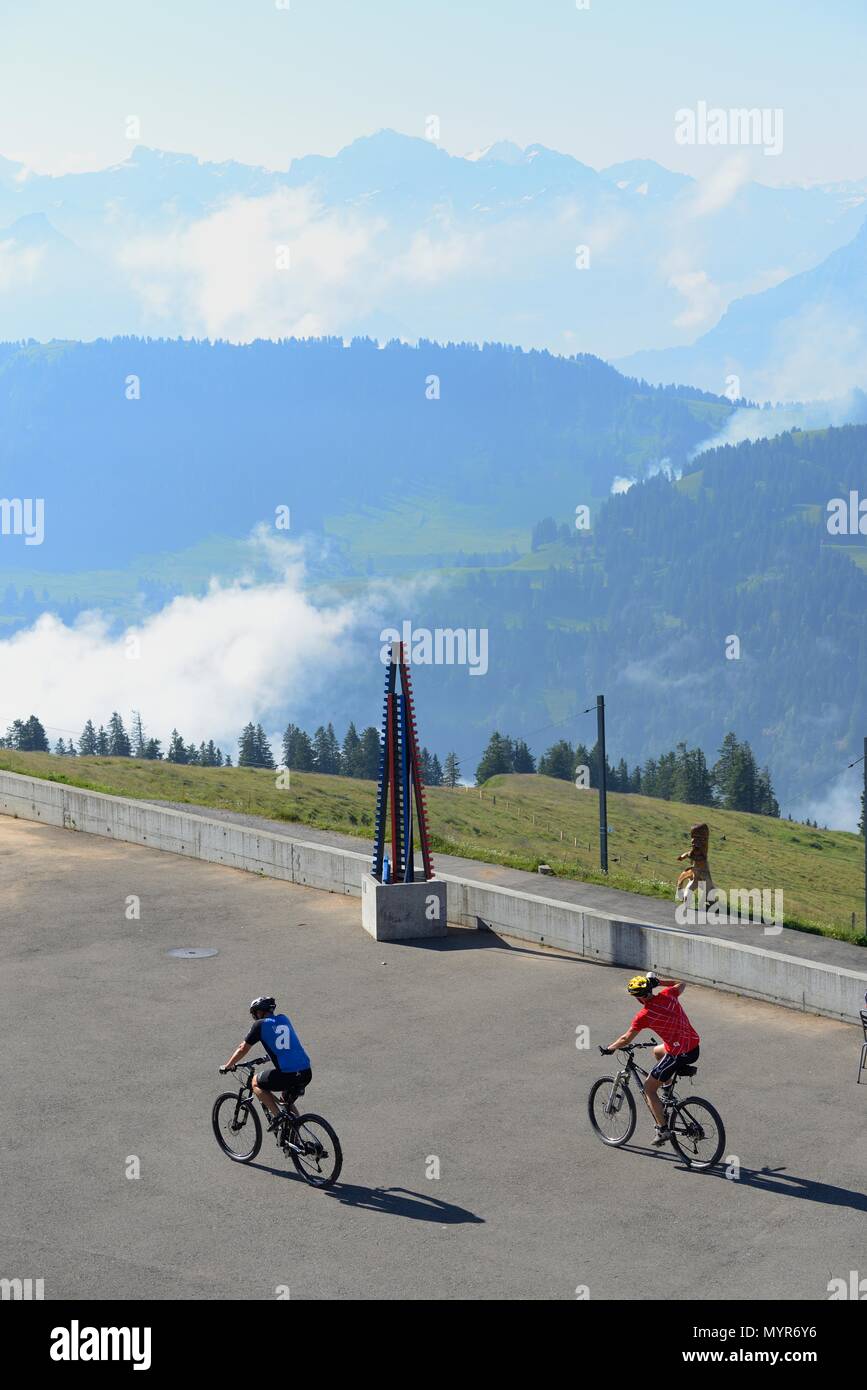 Mountain Bikes on Rigi, Switzerland Stock Photo - Alamy