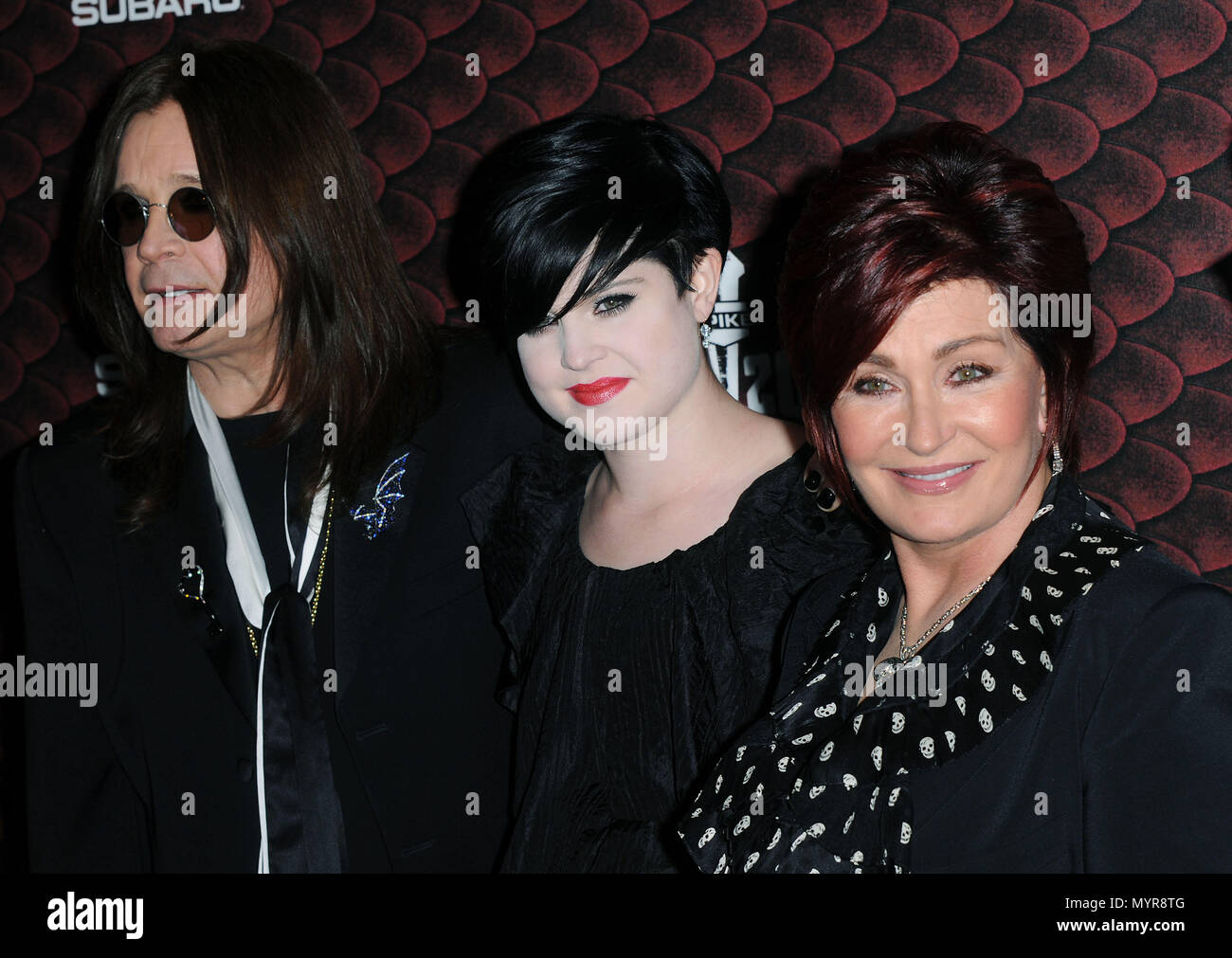 Osbourne family - Ozzy, Kelly and Sharon - Spike TV Scream 2008 Awards ...