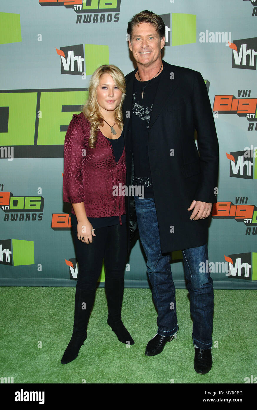 David Hasselhoff with daughter Haylie arriving at the BIG VH-1 06 ...