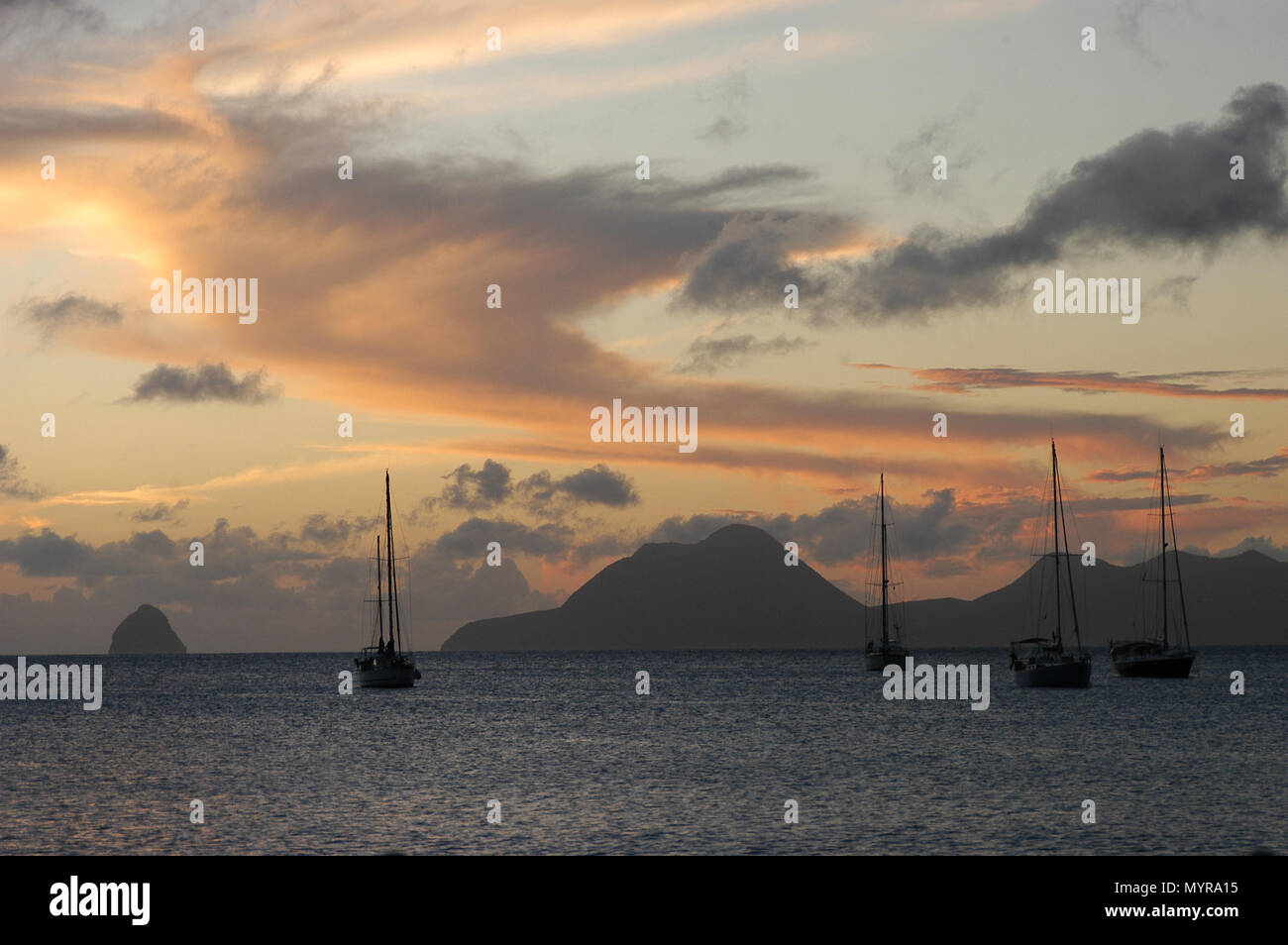 The wonderful island of Martique in Caribbean Stock Photo - Alamy