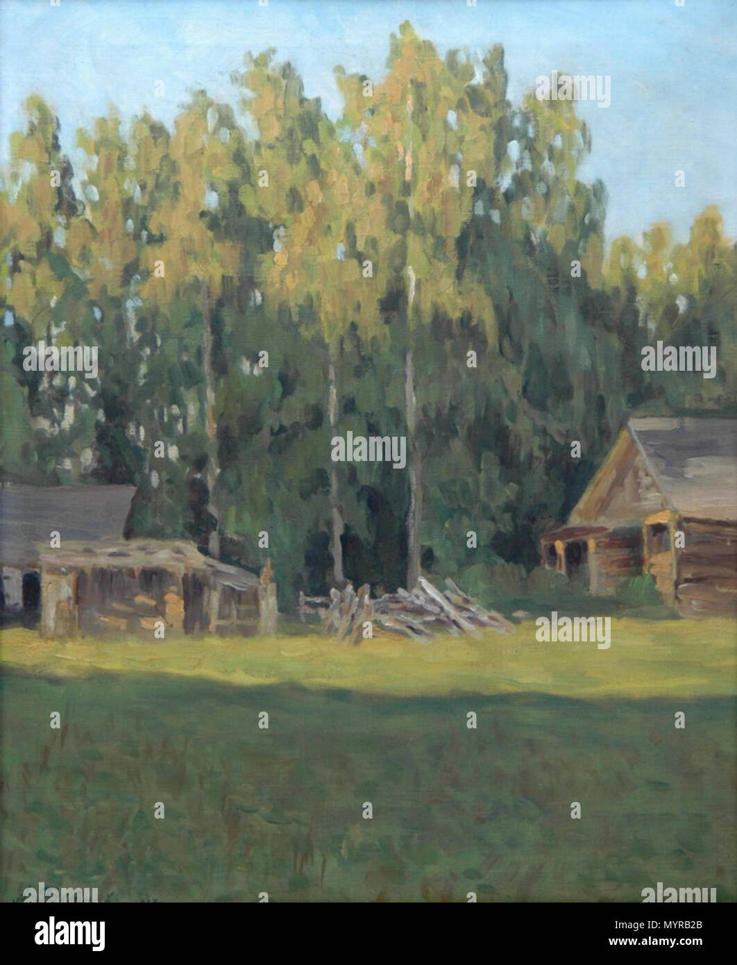 . Landscape . 1917 62 Landscape by Bakhtin Stock Photo - Alamy