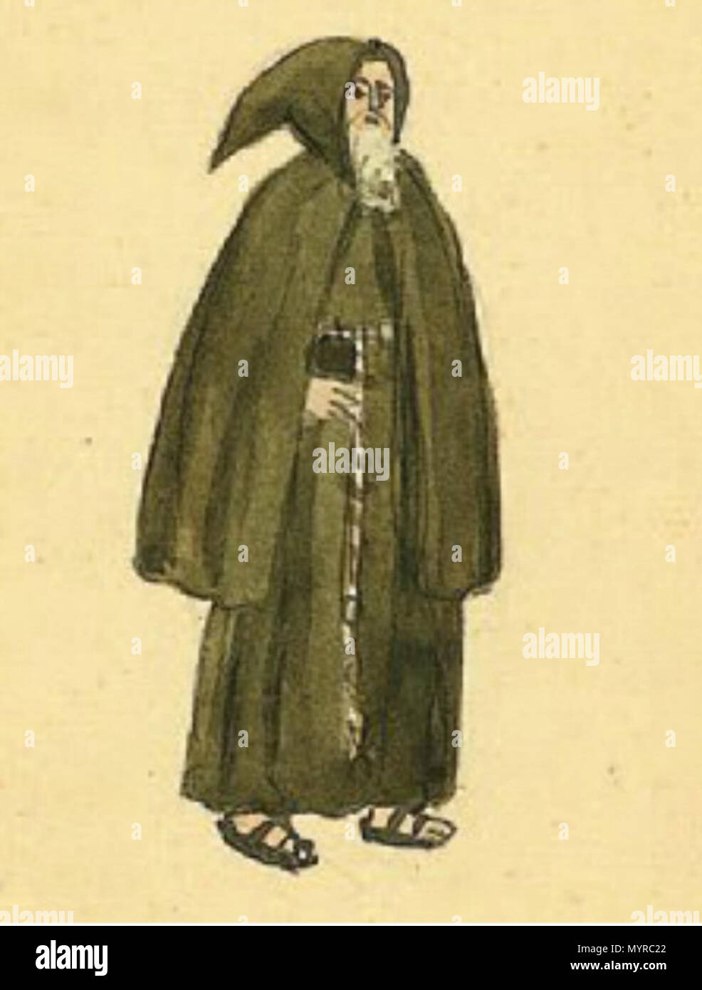 . English: A 17th or 18th-century Capuchin monk in Maastricht, the ...