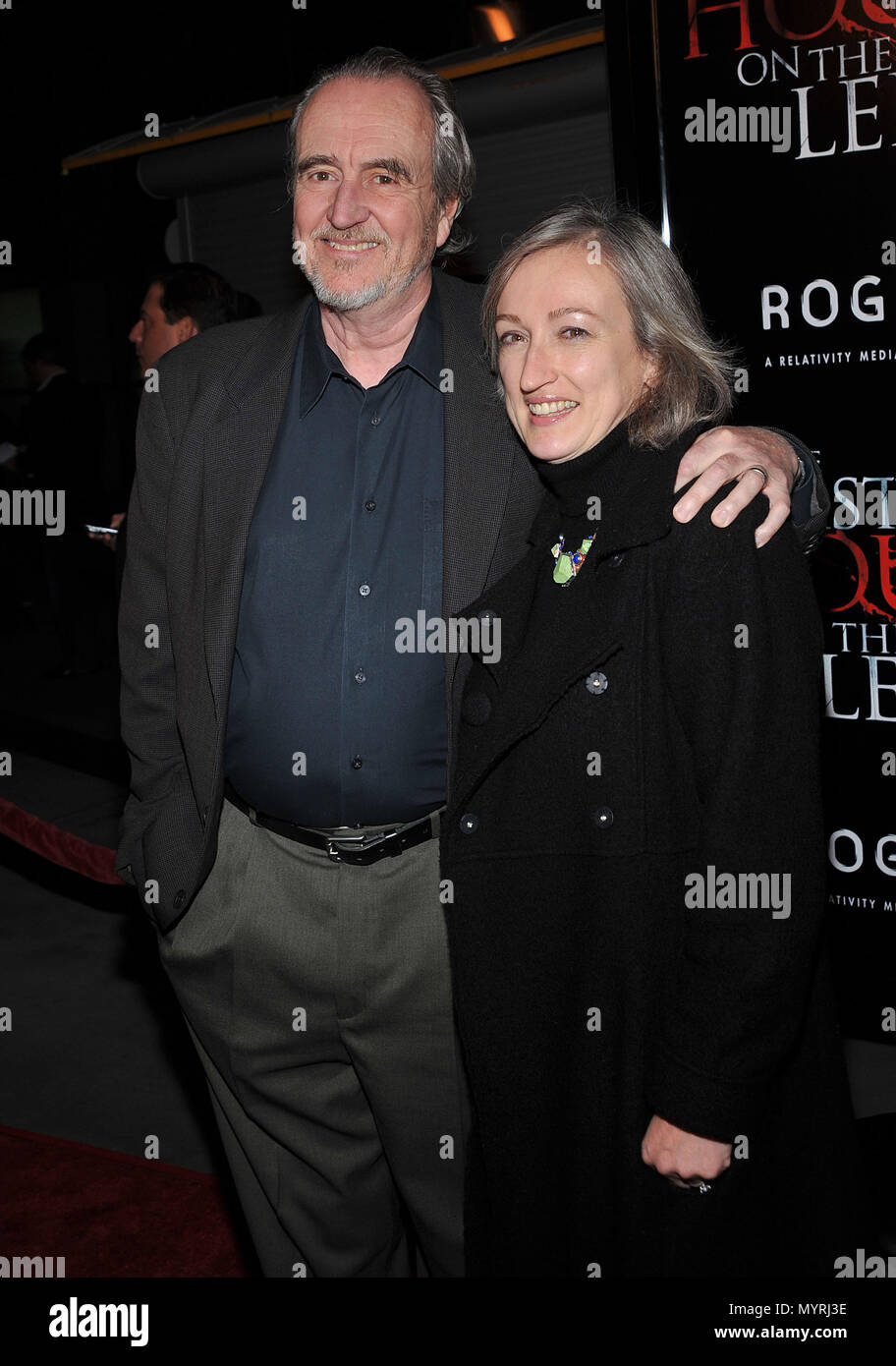 Wes Craven and wife - The Last House On The Left Premiere at the ...