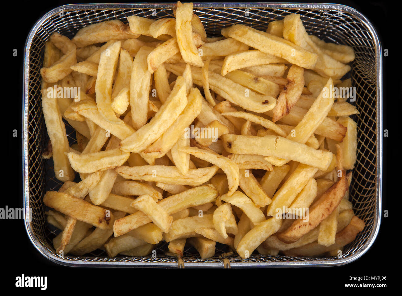 French fries, top view Stock Photo - Alamy