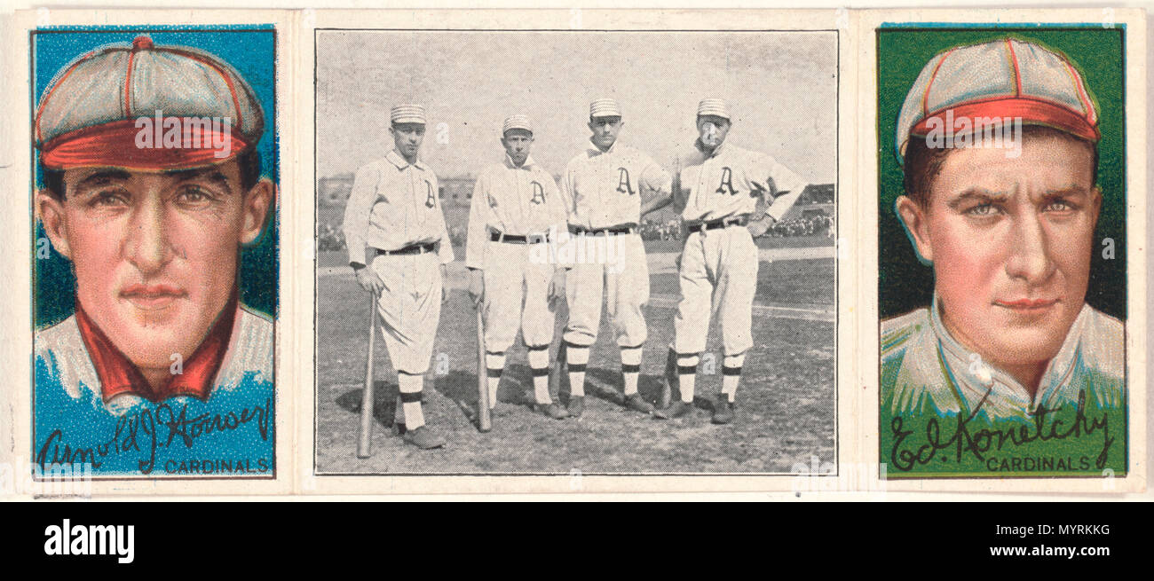 . English: Title: Arnold Hauser/Edward Konetchy, St. Louis Cardinals ...