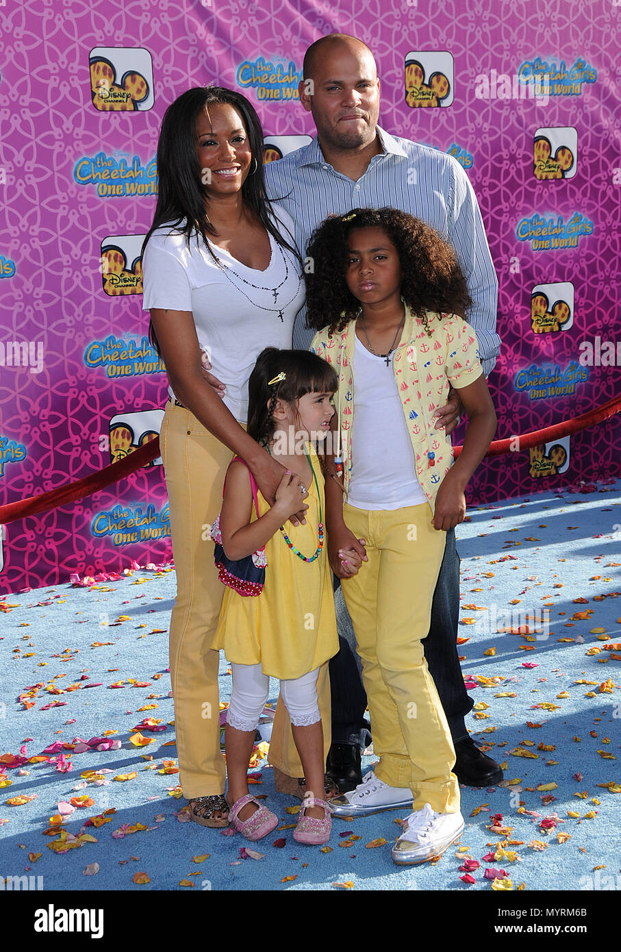 Mel B and family - Cheetah Girls One World Premiere at the El Capitan ...