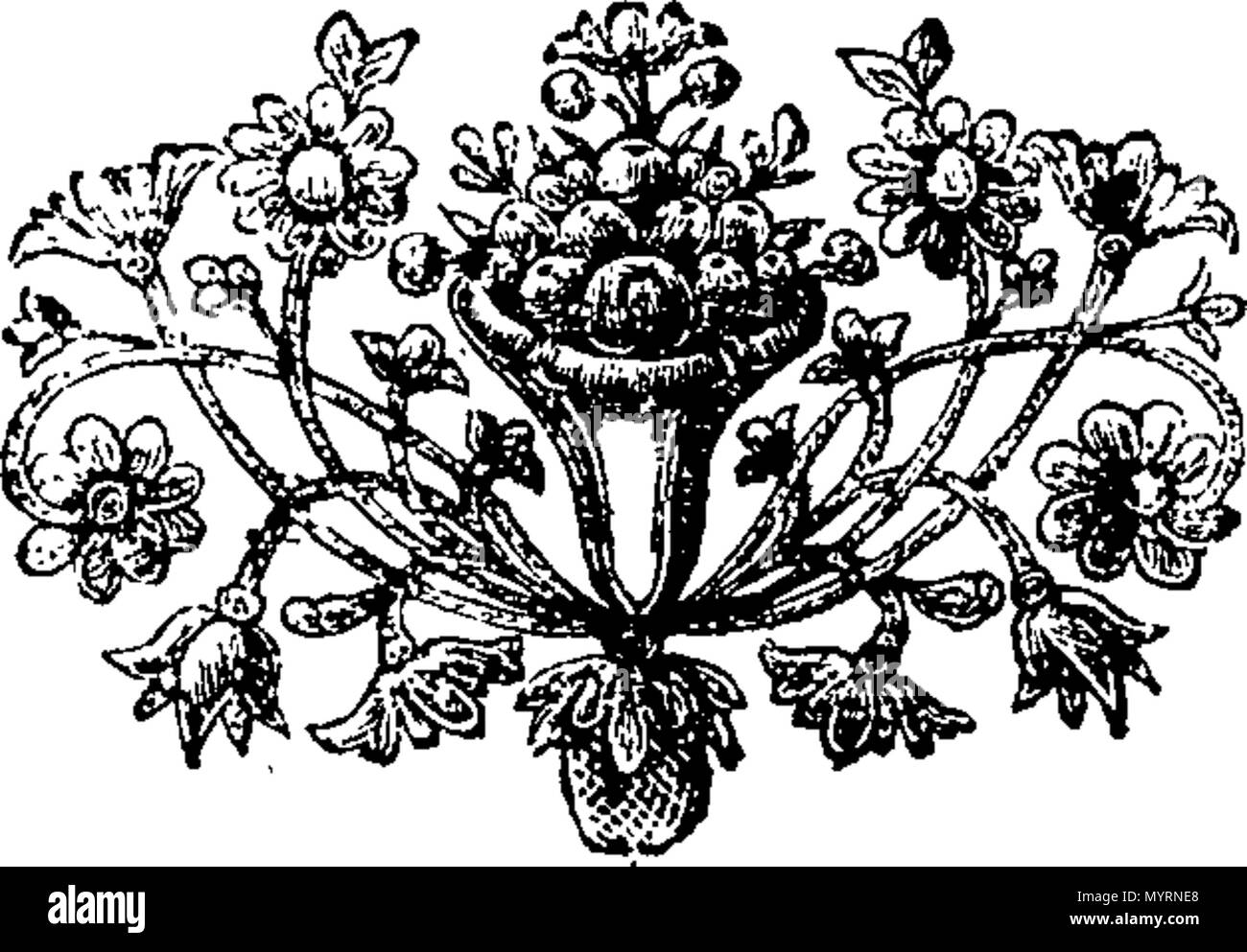 . English: Fleuron from book: An exposition of the New Testament, in ...