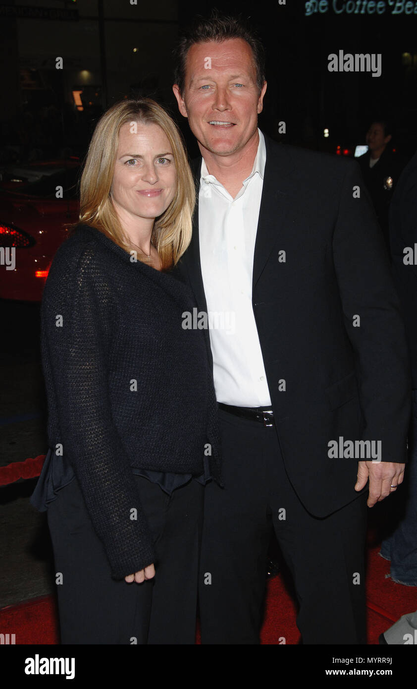 Robert Patrick and wife arriving at the FIREWALL Premiere at the ...