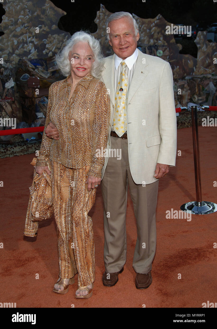 Buzz Aldrin and wife Lois - Wall.E Premiere at the Greek Theatre In Los ...