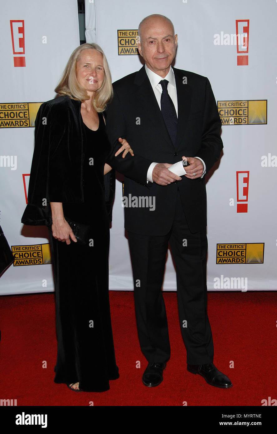 Alan Arkin and wife arriving at the 12th Annual Critics Choice Awards ...