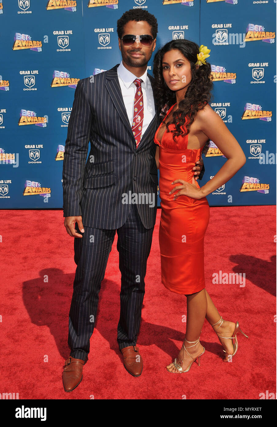 Eric benet and wife red carpet event hi-res stock photography and ...