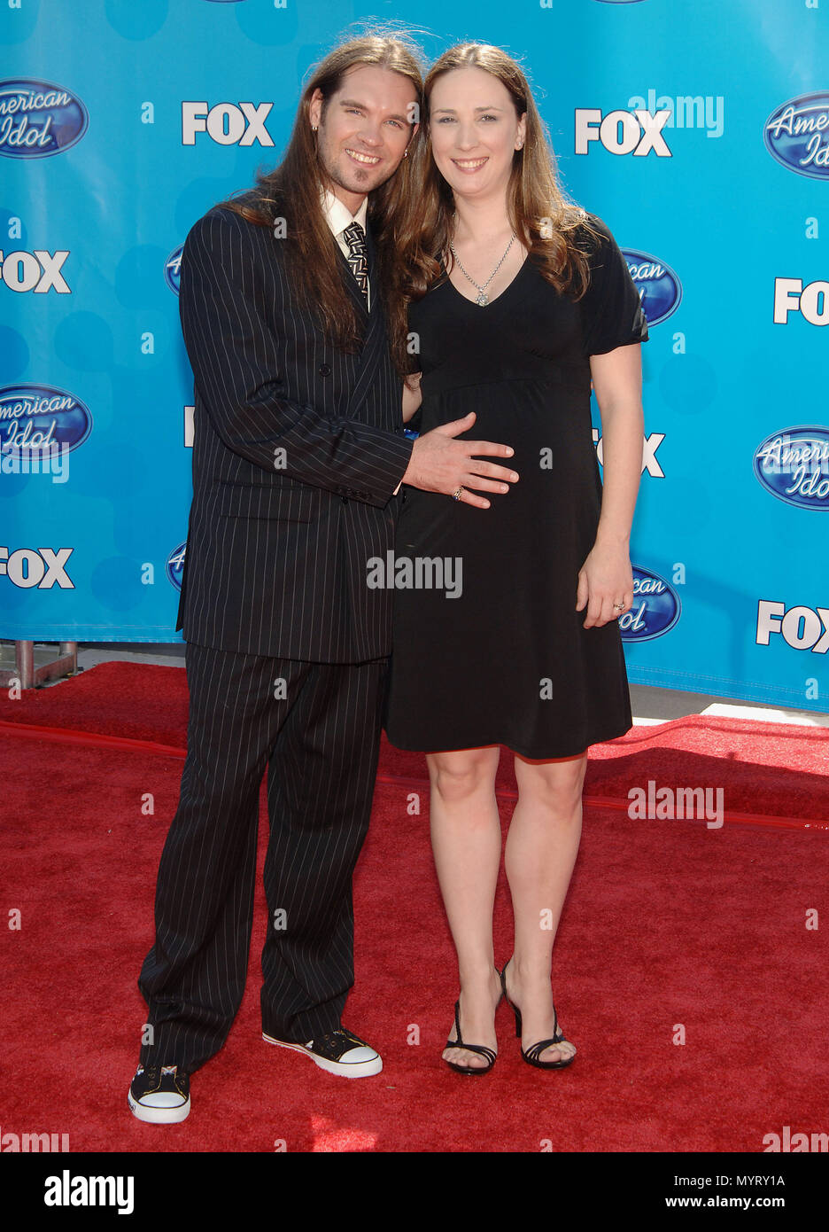 Bo Bice and wife pregnante- American Idol Finale 2008 at the Nokia ...