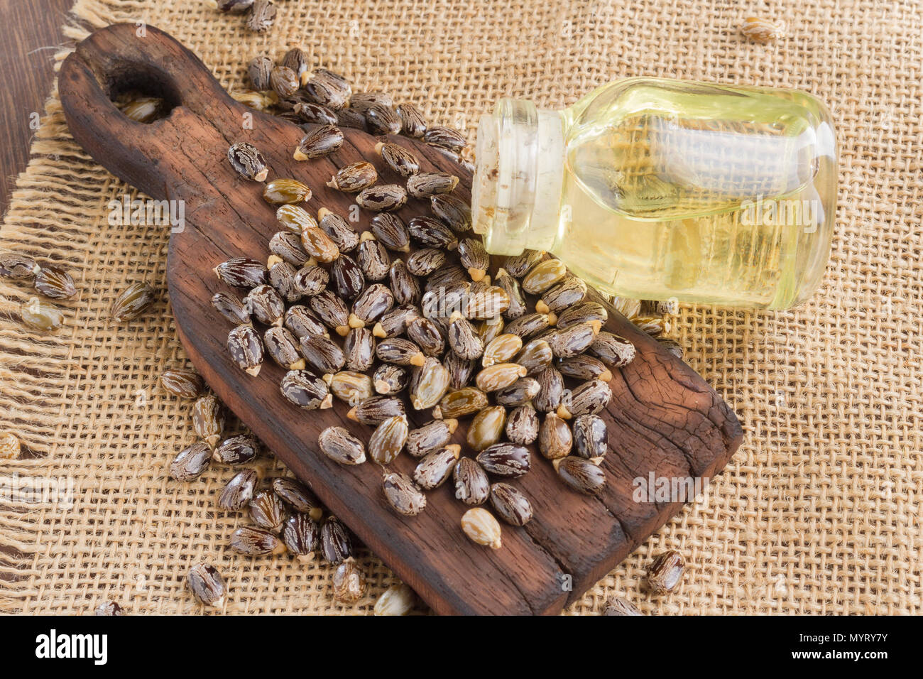 Castor oil flower bottle hi-res stock photography and images - Alamy