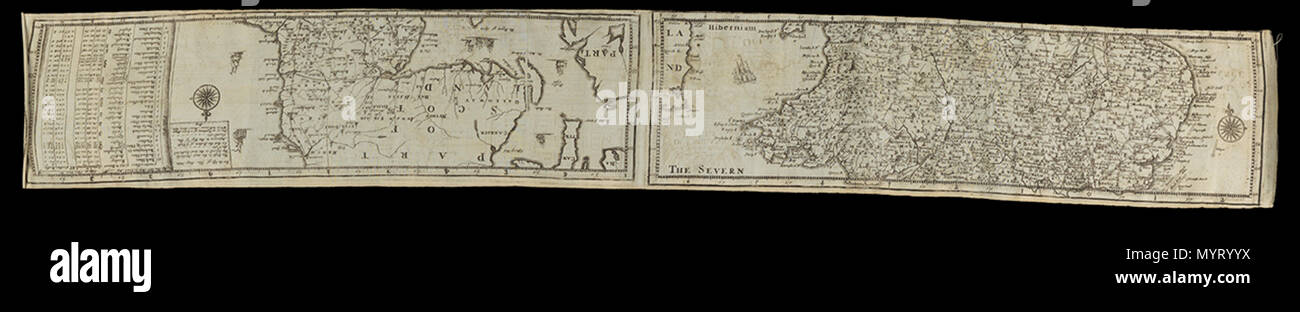 New map of england hi-res stock photography and images - Alamy