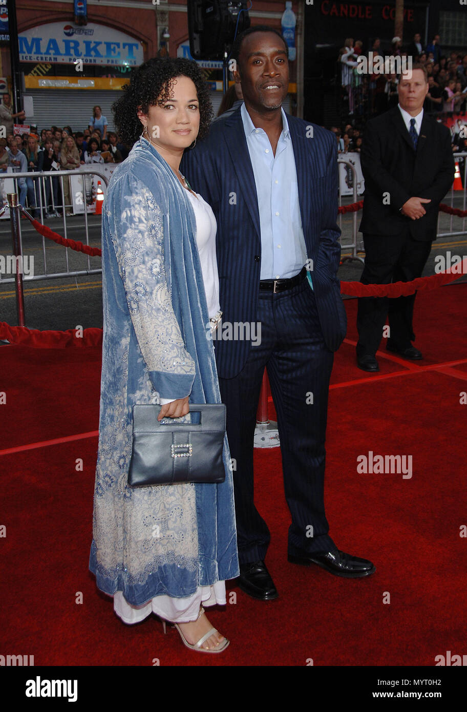 Don cheadle and wife bridgette red carpet event hi-res stock ...