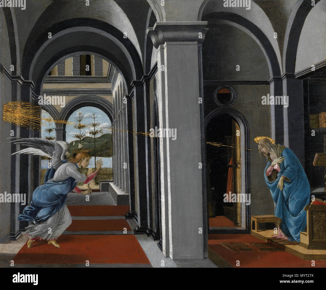 . The Annunciation . circa 1490–1495 362 AnnunciazioneBotticelli-1490 ...