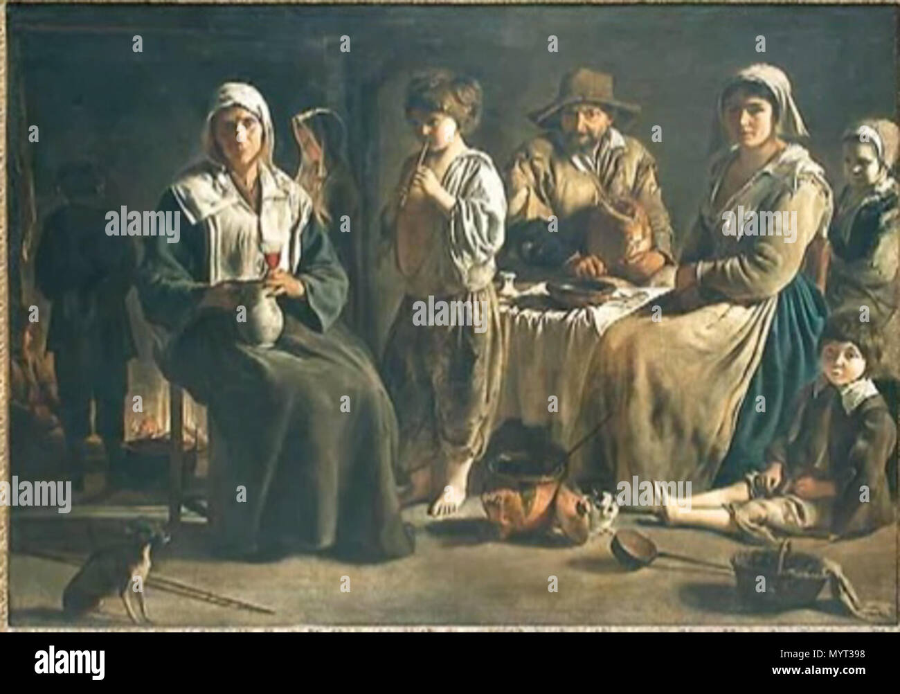 . English: Peasant family in an interior - Louvre . between 1625 and ...