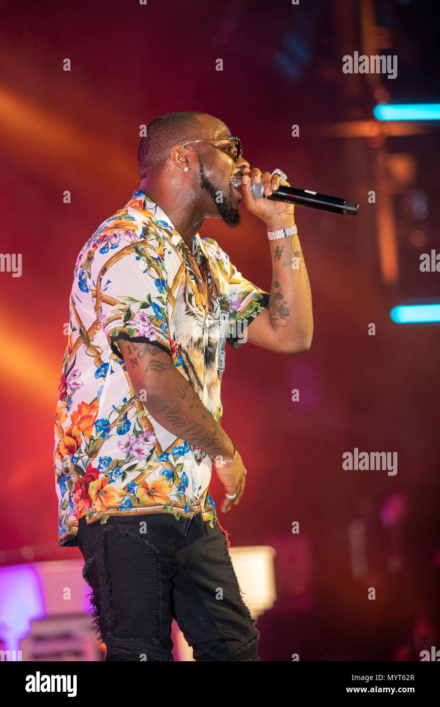Cannes, France, 7 June 2018, Davido, Nigerian singer, songwriter and ...