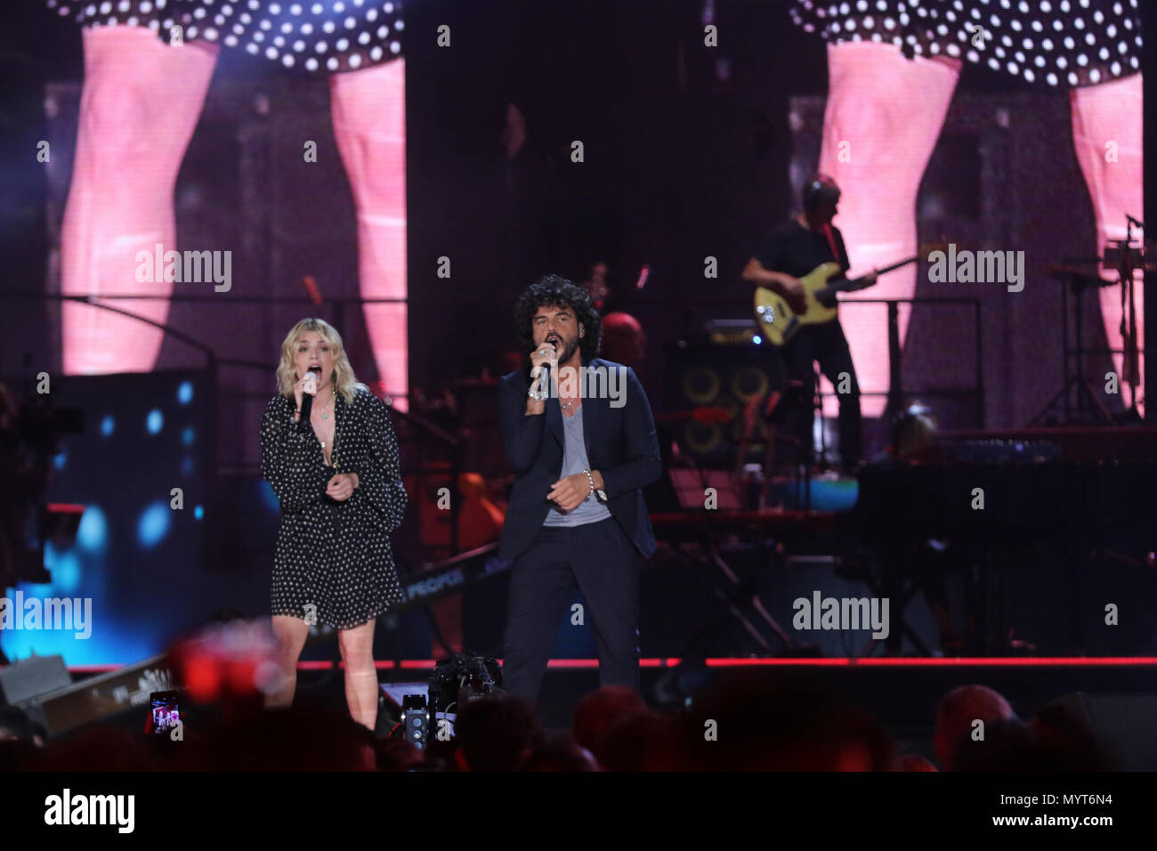 June 7, 2018 - In Photo the singer:.Naples, Italy - June 7 at the San ...