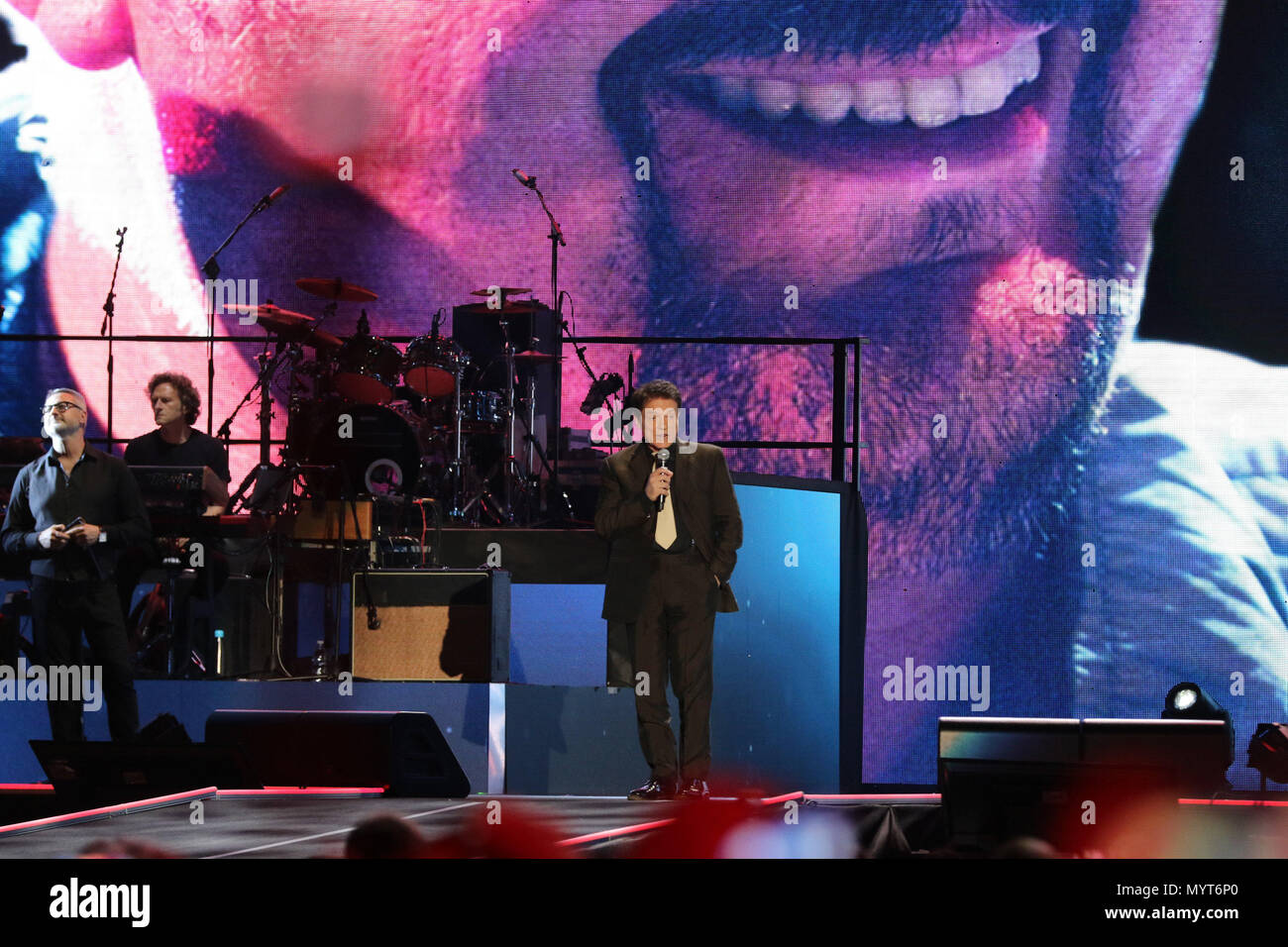 June 7, 2018 - In Photo the singer: Massimo Ranieri.Naples, Italy ...