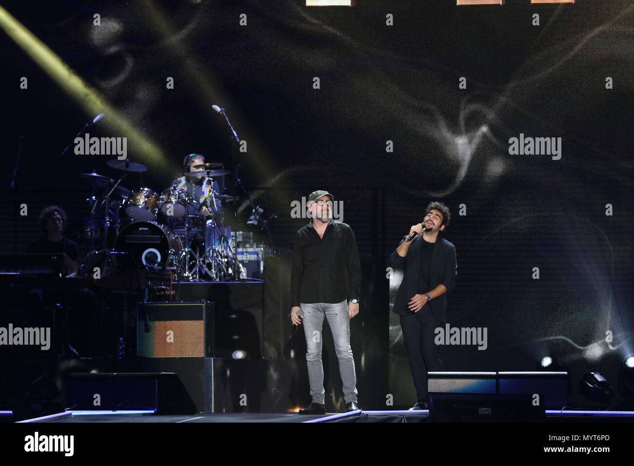 June 7, 2018 - In Photo the singer:.Naples, Italy - June 7 at the San ...