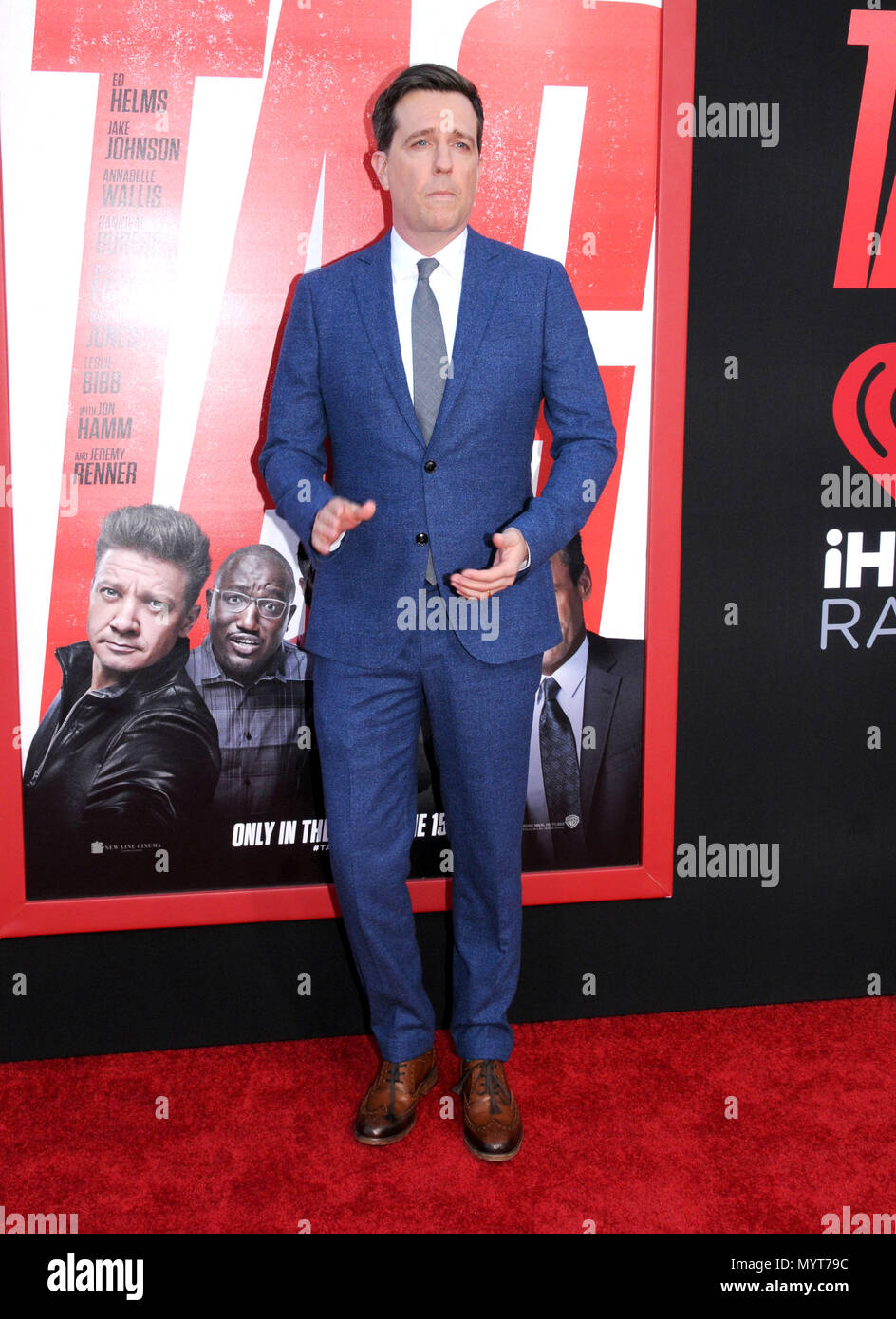 Los Angeles, USA. 7th June, 2018. Actor Ed Helms attends Warner Bros ...