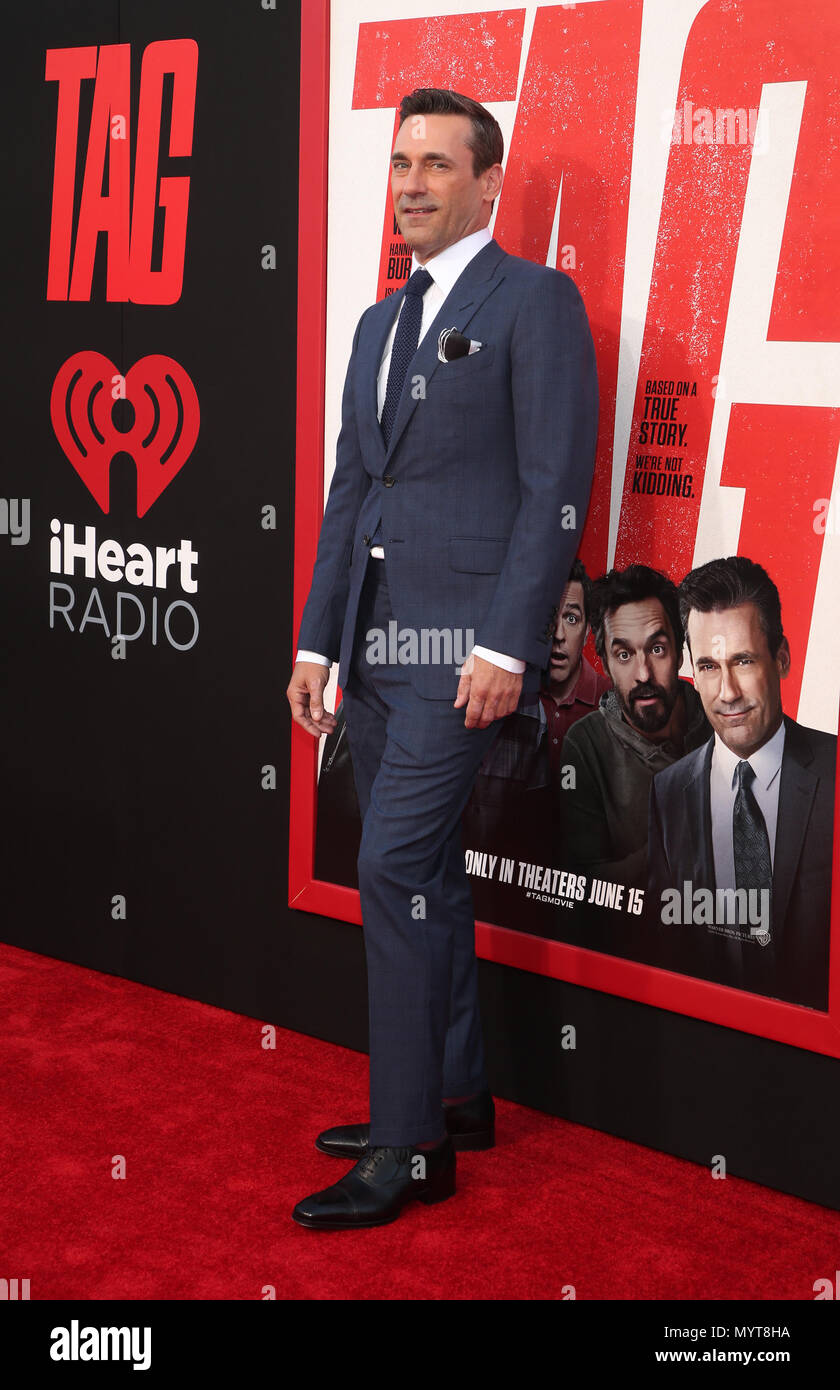 WESTWOOD, CA - JUNE 7: Jon Hamm, at the World premiere of Tag at the ...
