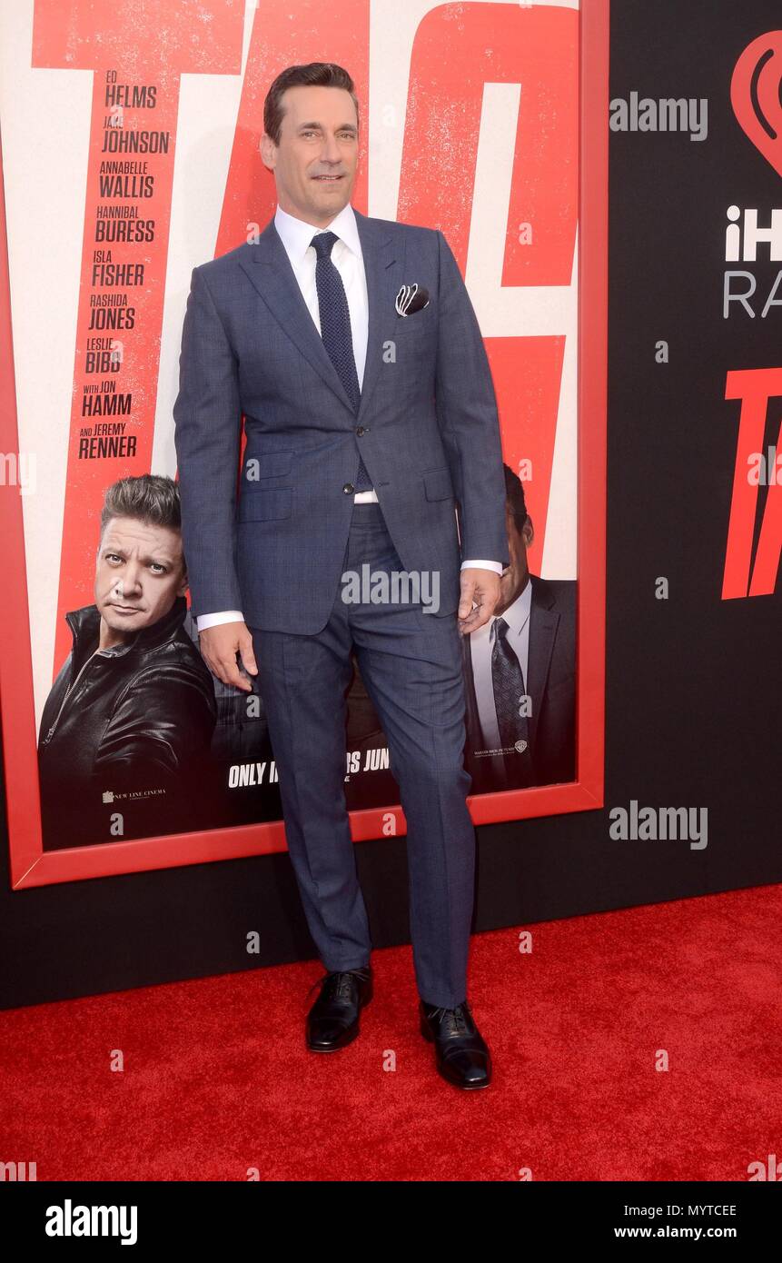 Los Angeles, CA, USA. 7th June, 2018. Jon Hamm at arrivals for TAG ...