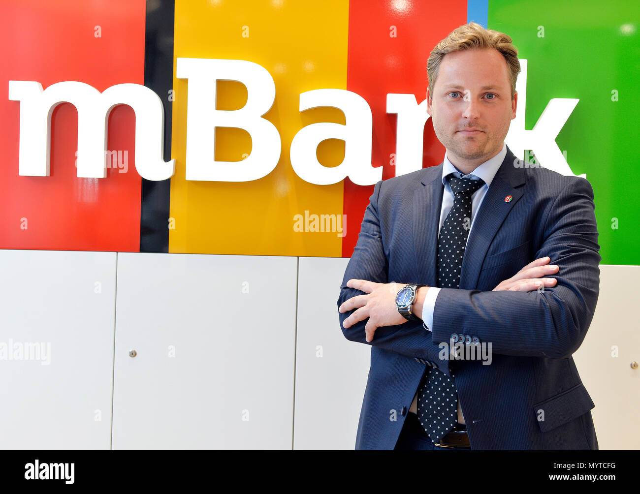 Prague, Czech Republic. 07th June, 2018. mBank regional director Jiri ...