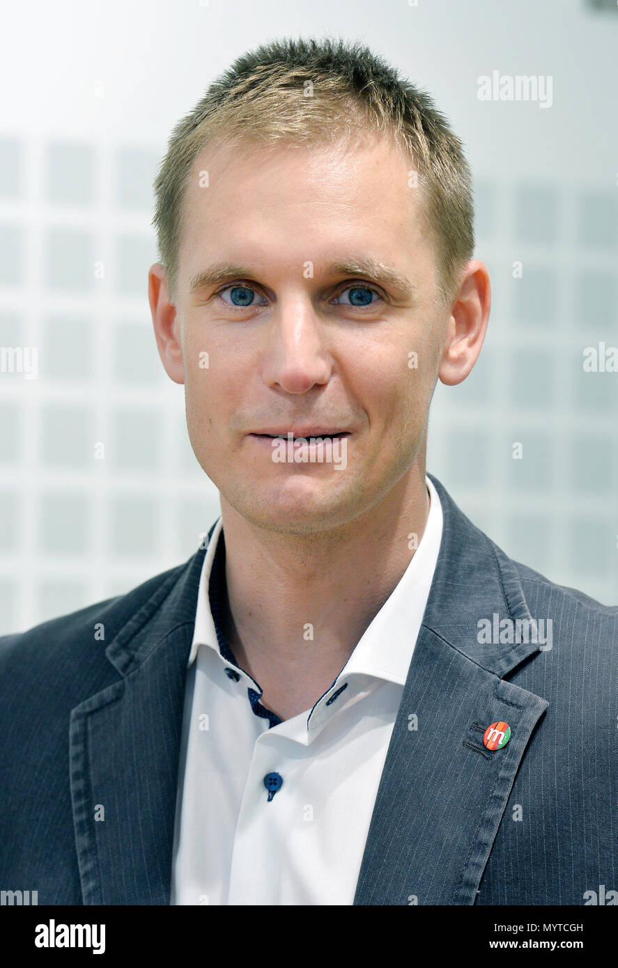 Prague, Czech Republic. 07th June, 2018. mBank director for business ...