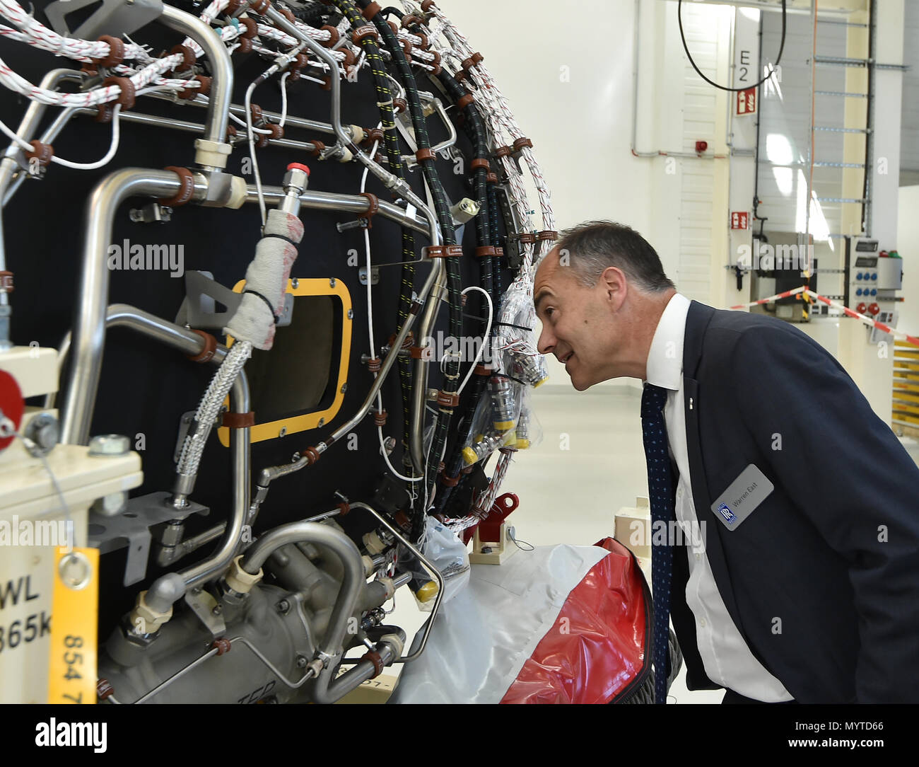 08 June 2018, Germany, Dahlewitz: Warren East, CEO of Rolls-Royce ...