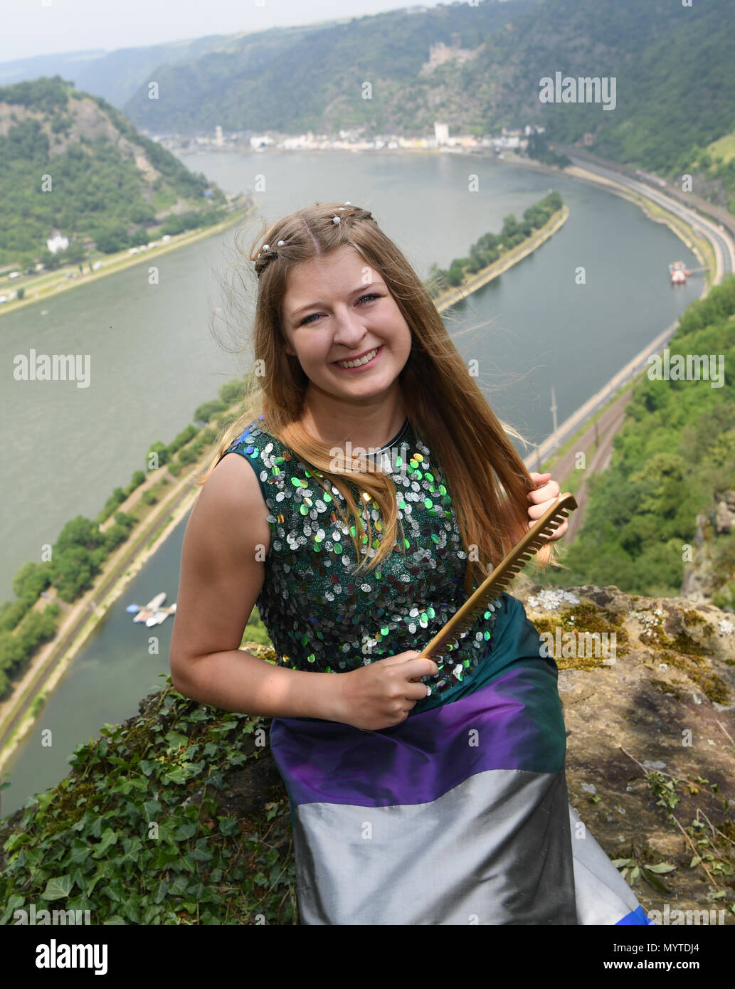 08 June 2018, Germany, St. Goarshausen: Tasmin Sophie Fetz, new ...