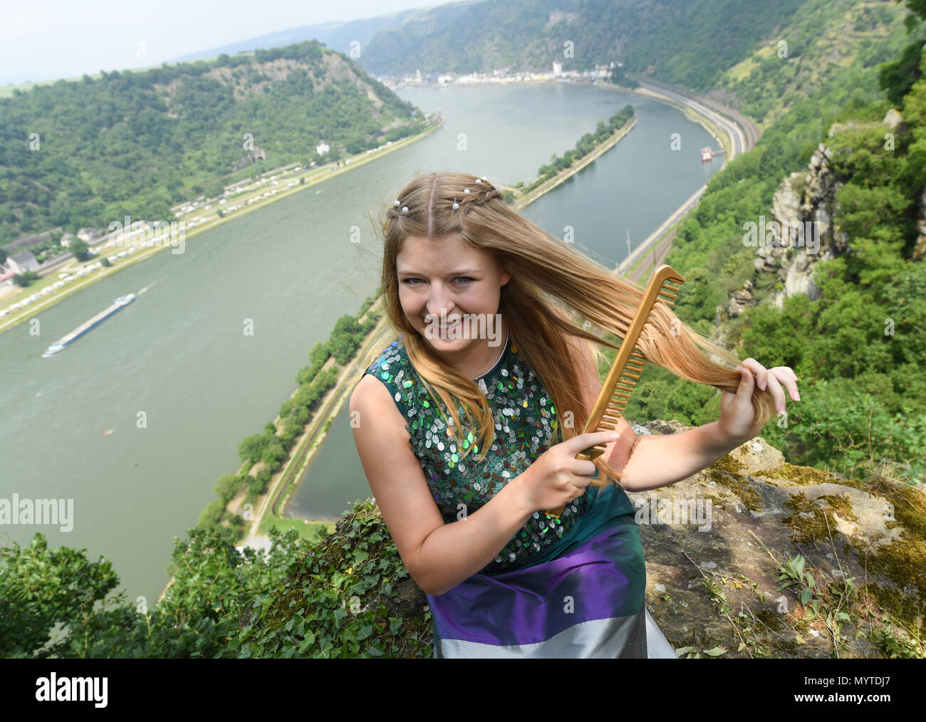 08 June 2018, Germany, St. Goarshausen: Tasmin Sophie Fetz, new ...