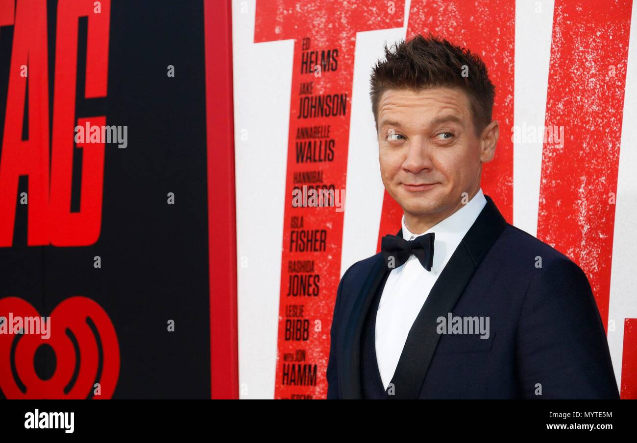 Los Angeles, CA, USA. 7th June, 2018. Jeremy Renner at arrivals for TAG ...