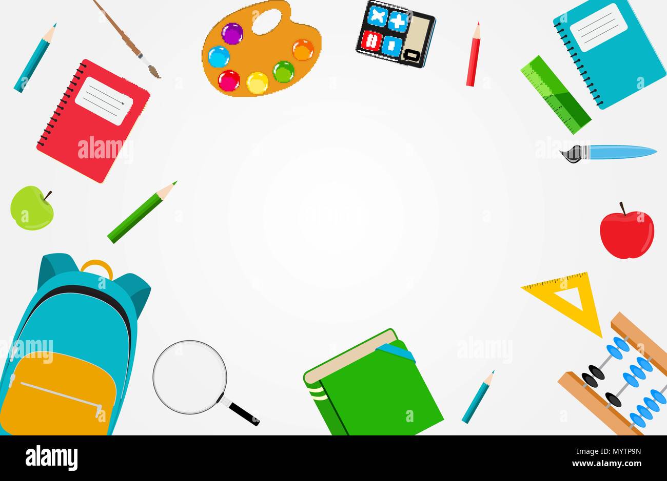Back to School Background Vector Illustration EPS10 Stock Vector Image ...