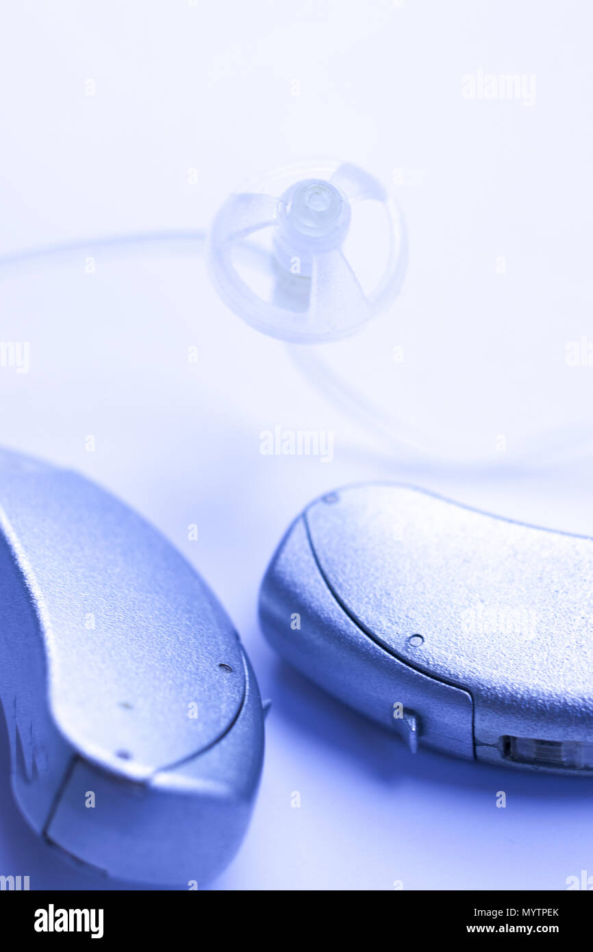 Digital modern technology hearing aid device to help the deaf and har ...