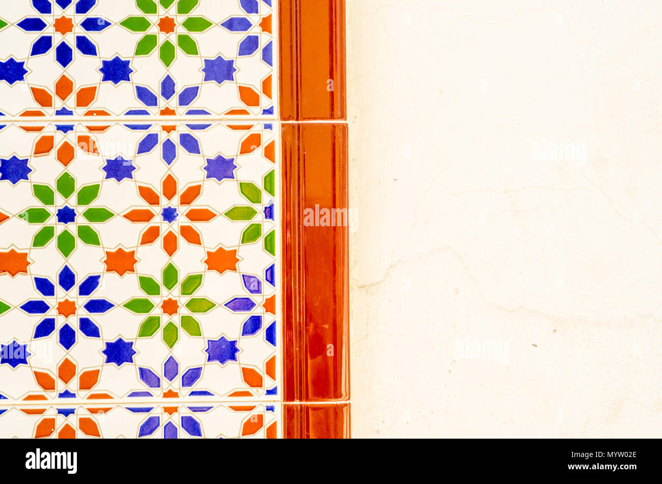 Traditional ornamental Spanish decorative tiles, original ceramic tiles ...